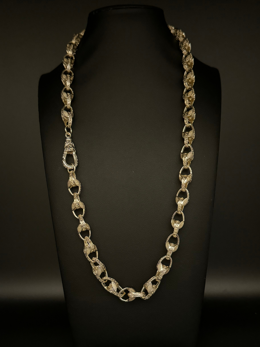 White Gold Filled Tulip Chain 10mm